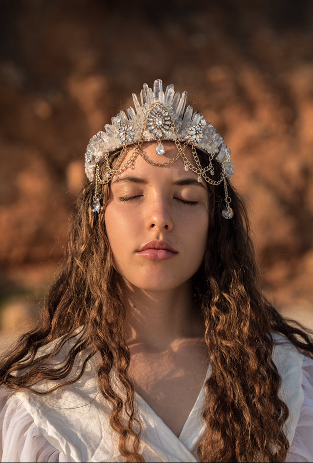 Crystal queen mermaid crown — Summers Dreaming Mermaid Crowns